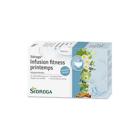 Sidroga Wellness infusion fitness printemps 20 sachets